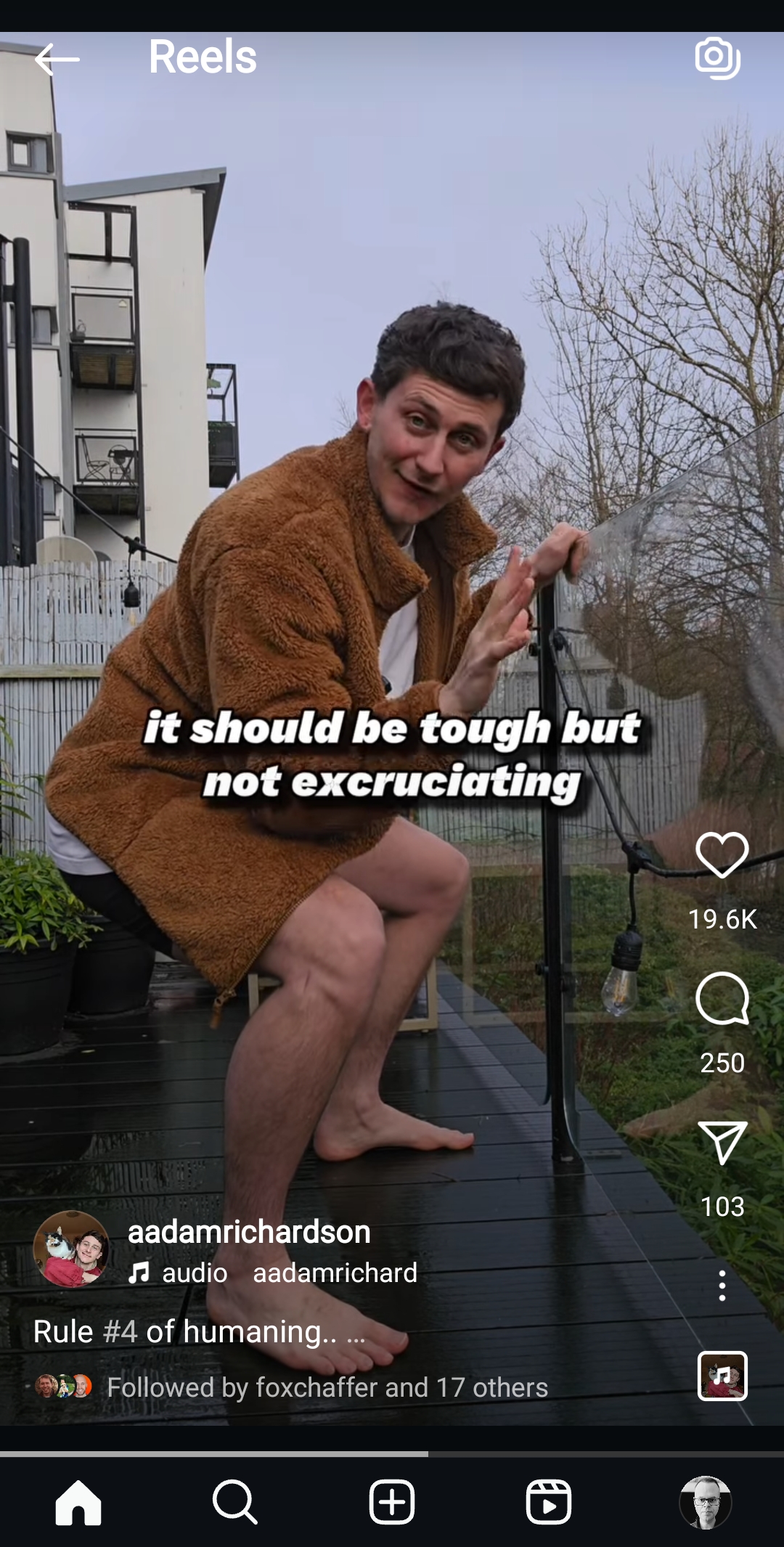 Adam Richardson's feet