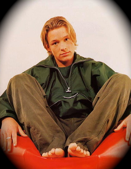 Adam Rickitt's feet