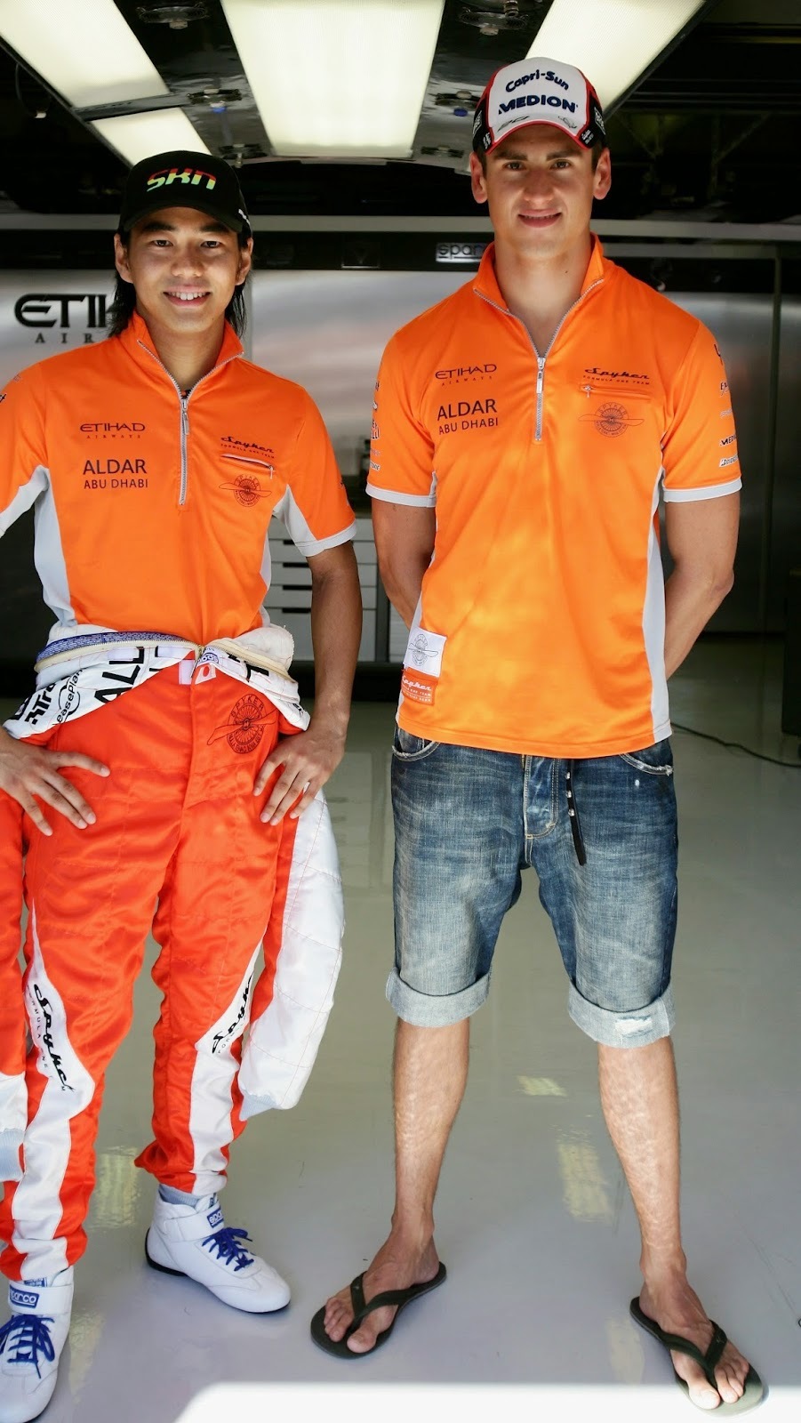 Adrian Sutil's feet