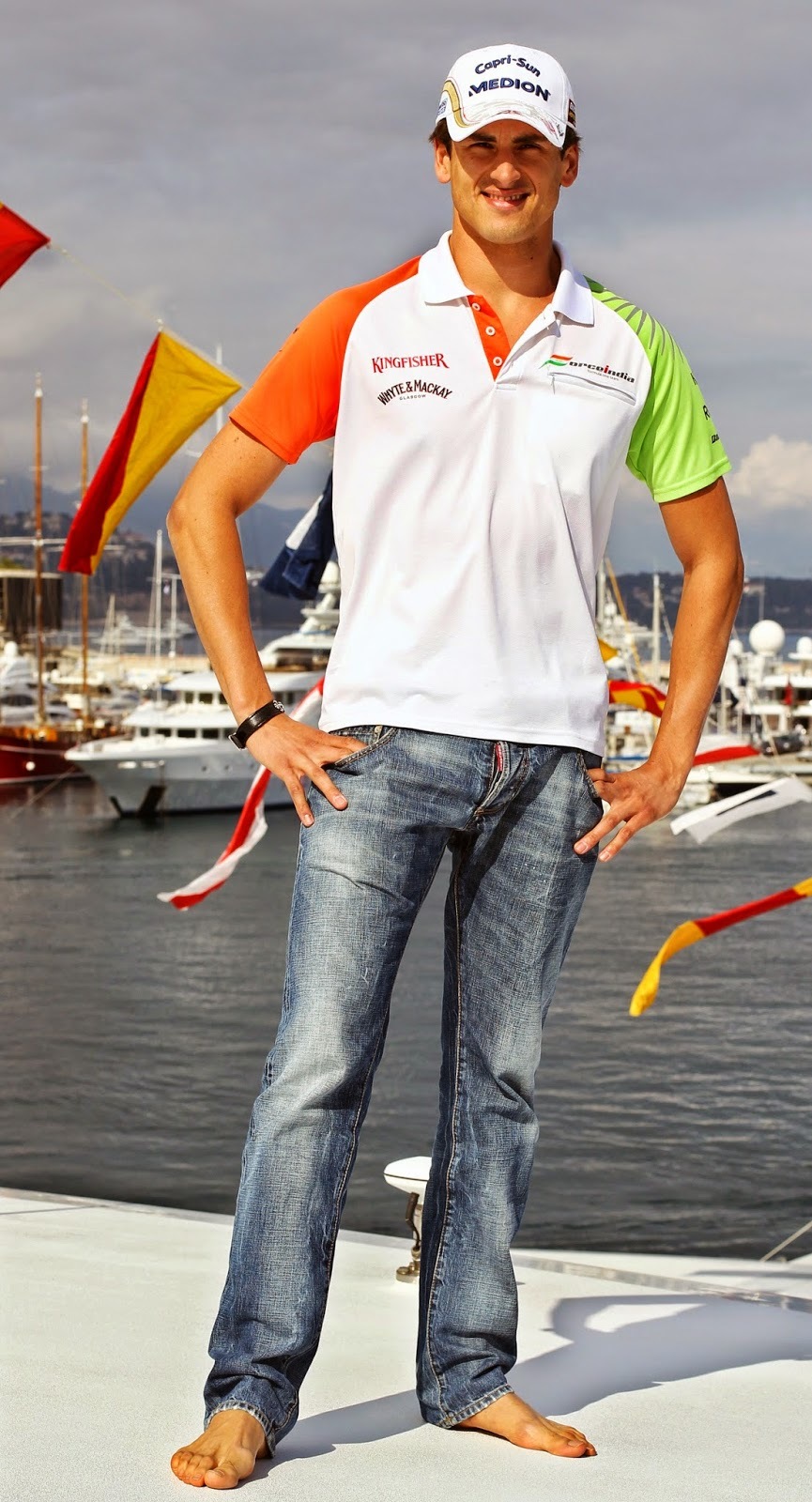 Adrian Sutil's feet