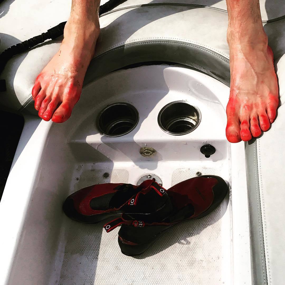 Andy Lewis's feet