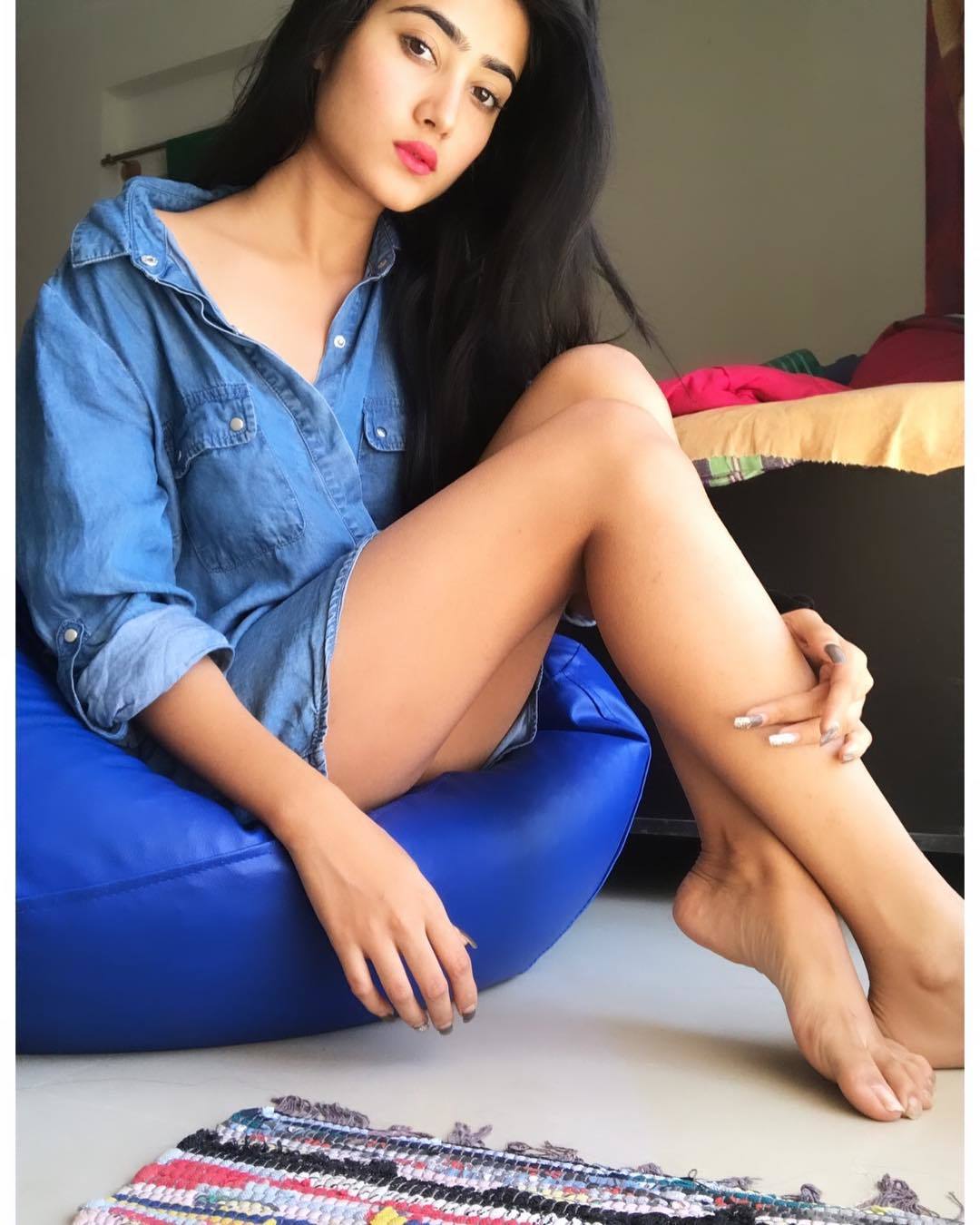 Anjali Krishna's feet