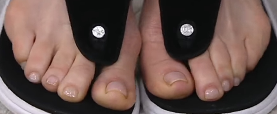 Anne Rogan's feet