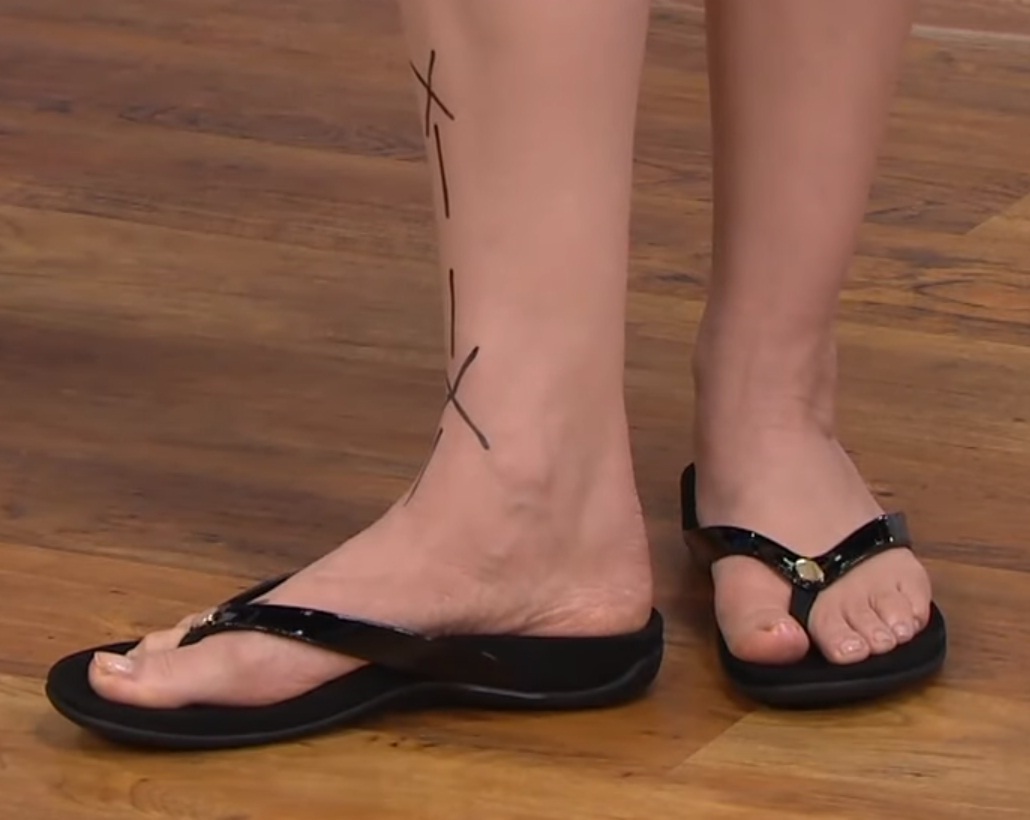 Anne Rogan's feet