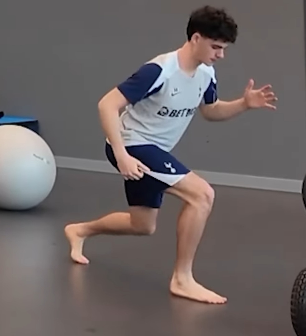 Archie Gray's feet