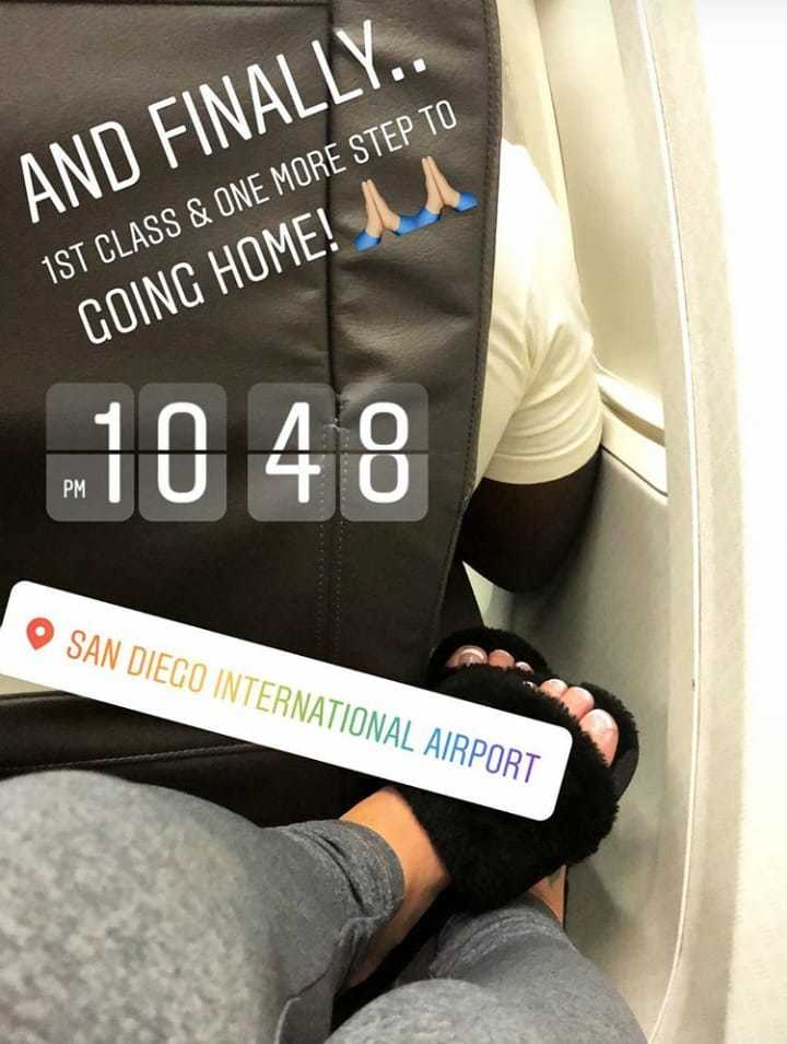 Ashley Mae Sebera's feet