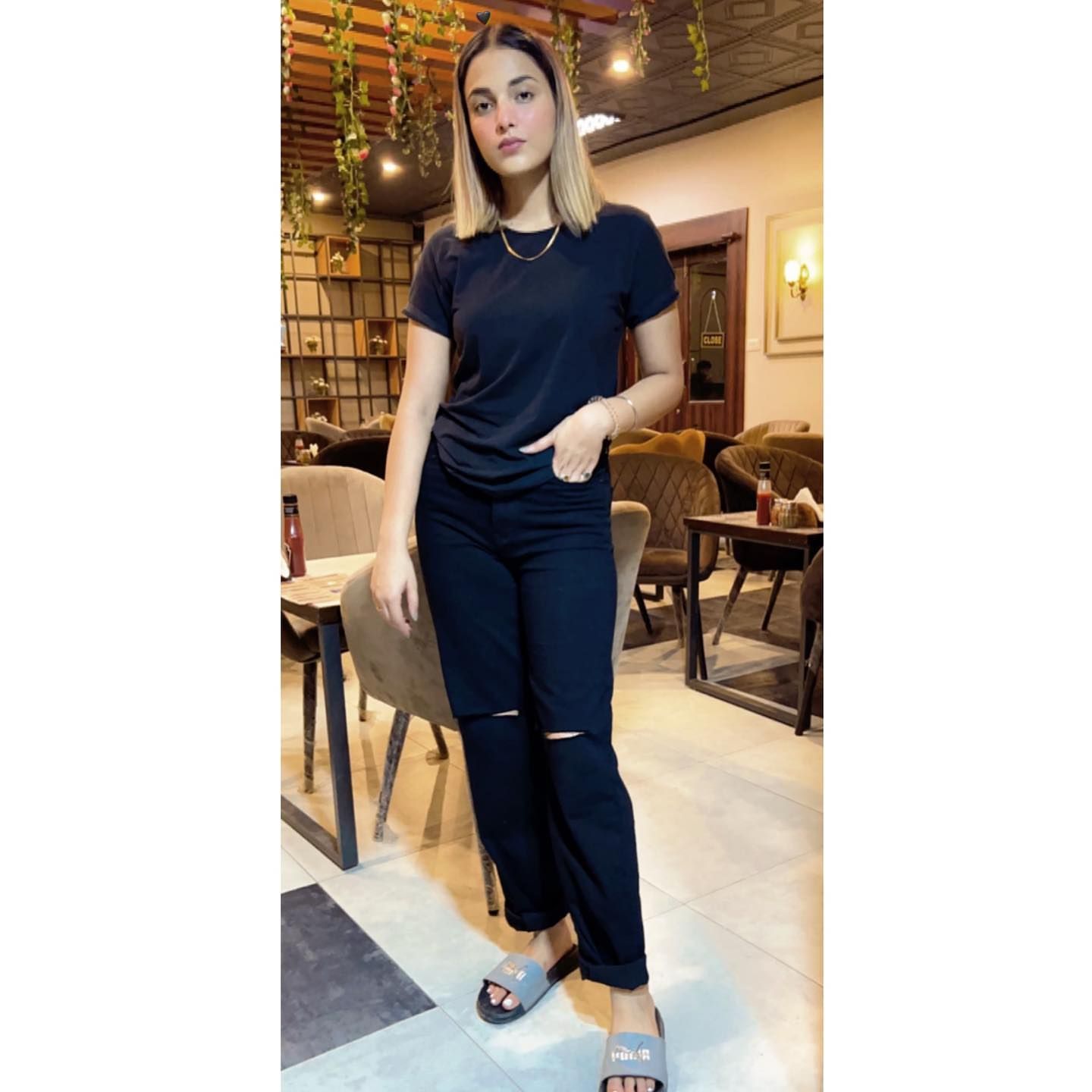 Baljinder Bains's feet