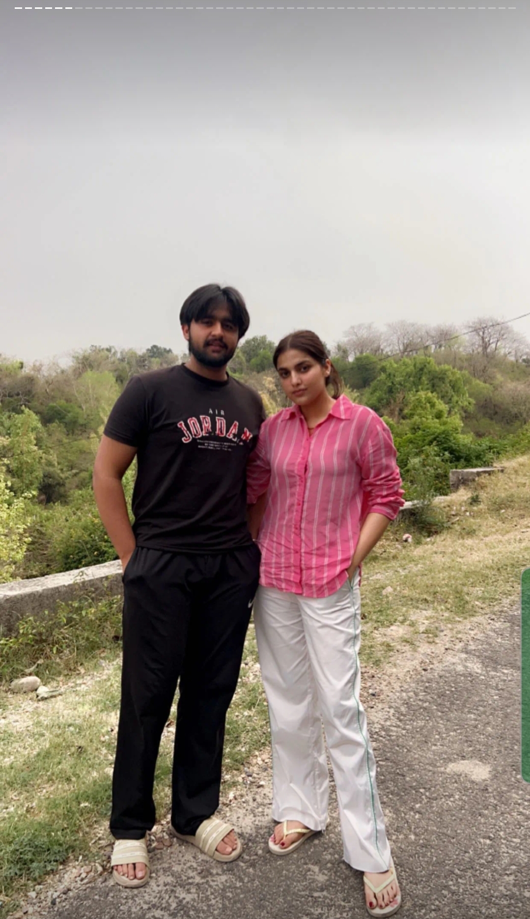 Baljinder Bains's feet