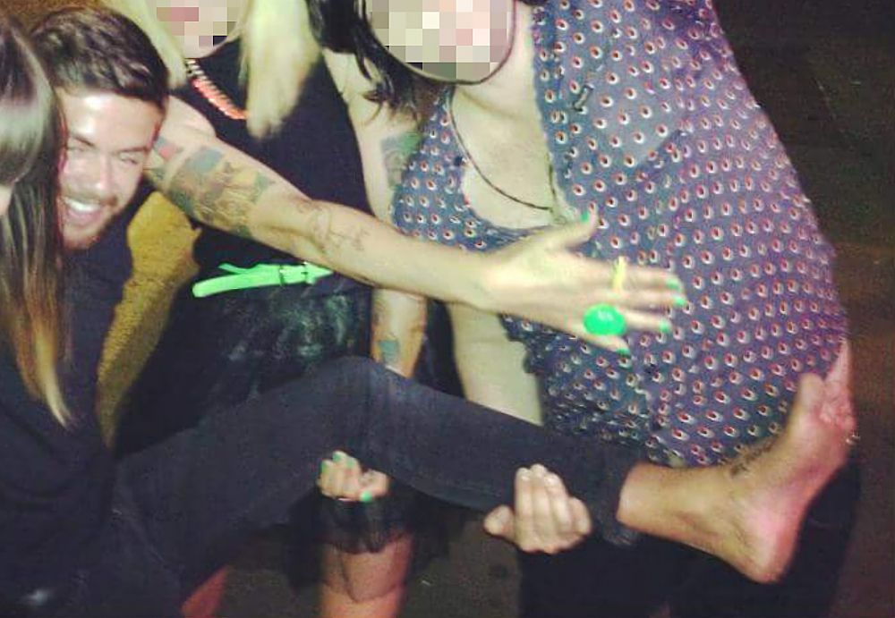 Billy Russell's feet