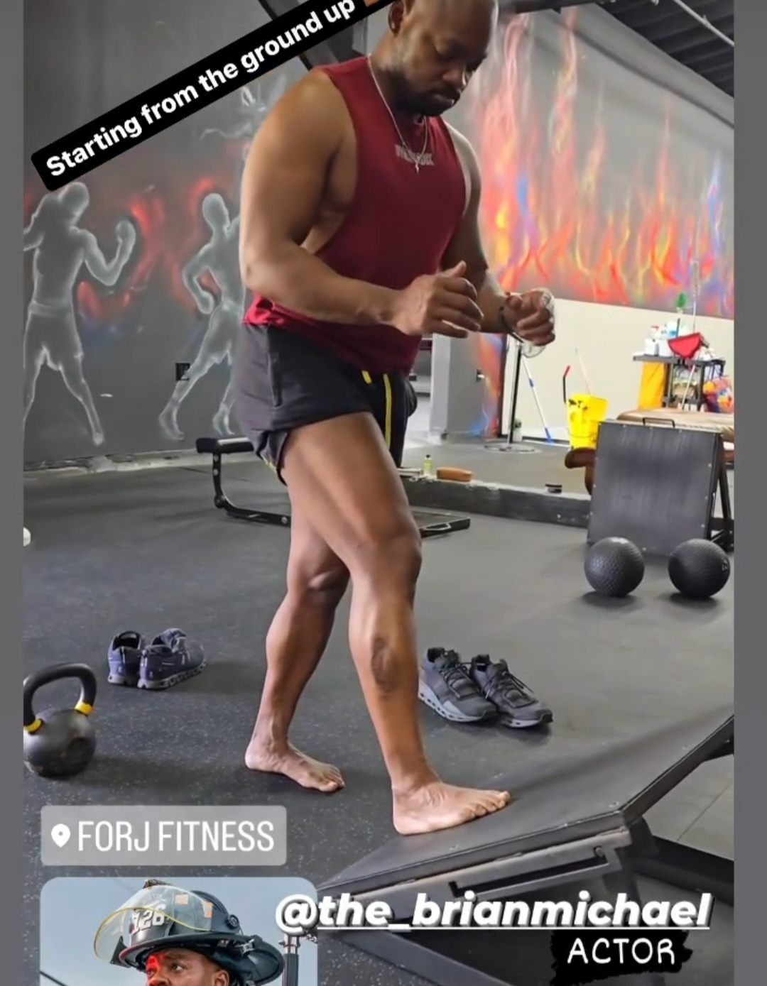 Brian Michael Smith's feet