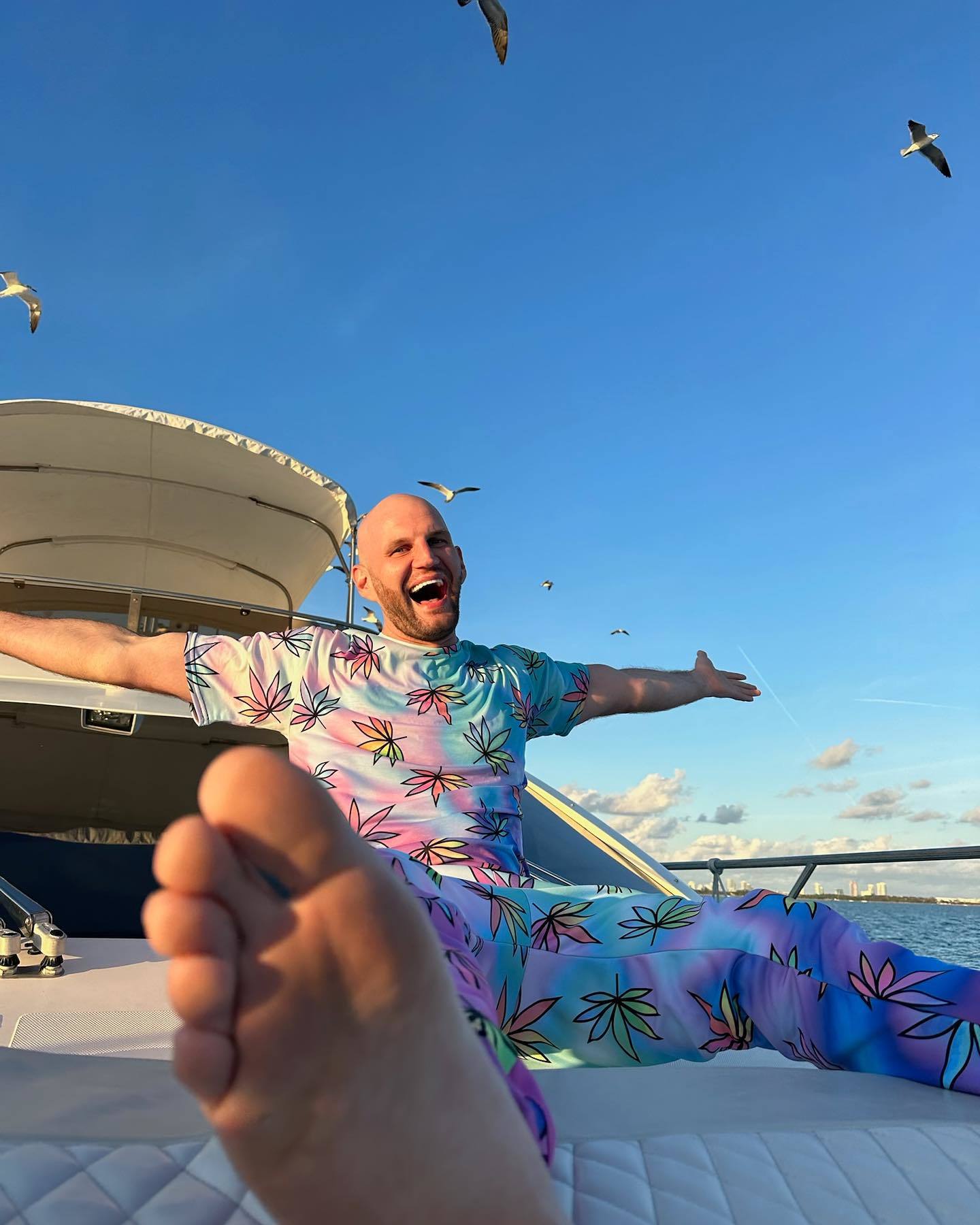 Brian Omally's feet