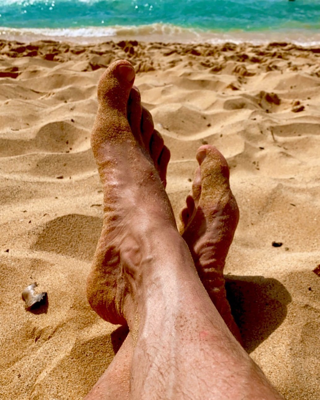 Bruce Beckham's feet