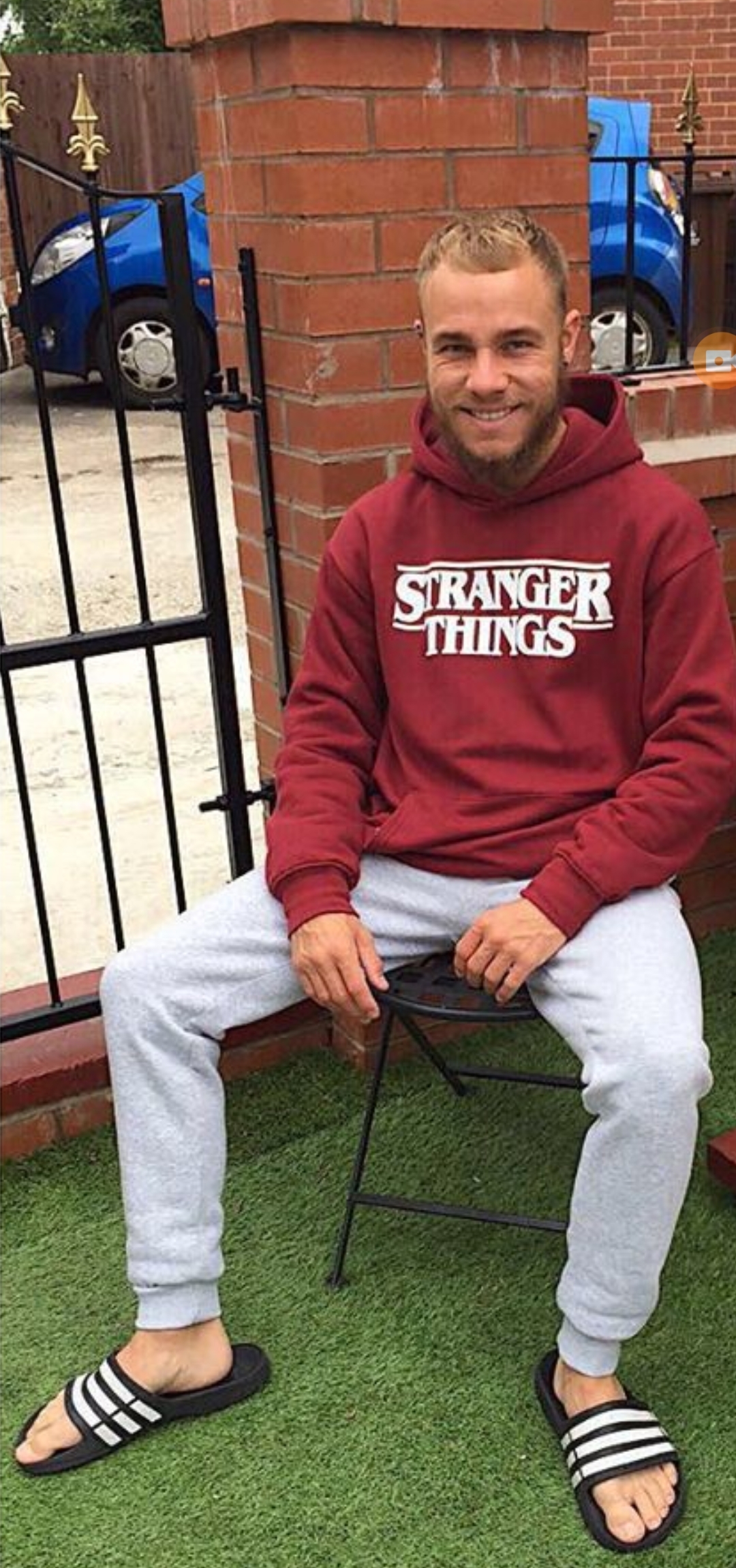 Callum Harrison's feet