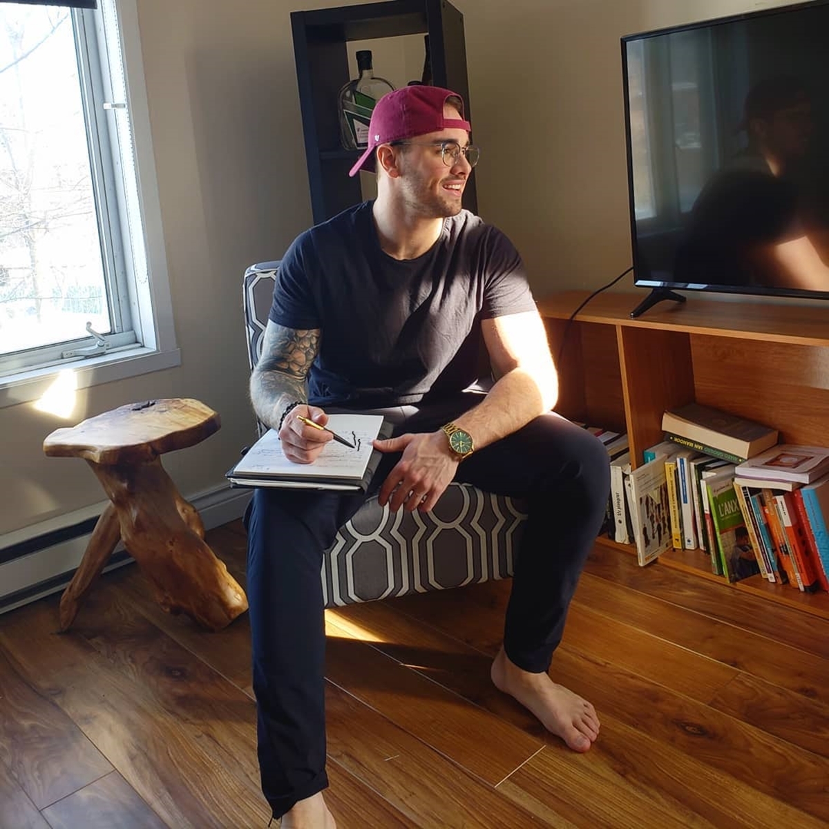 Charles Montigny's feet