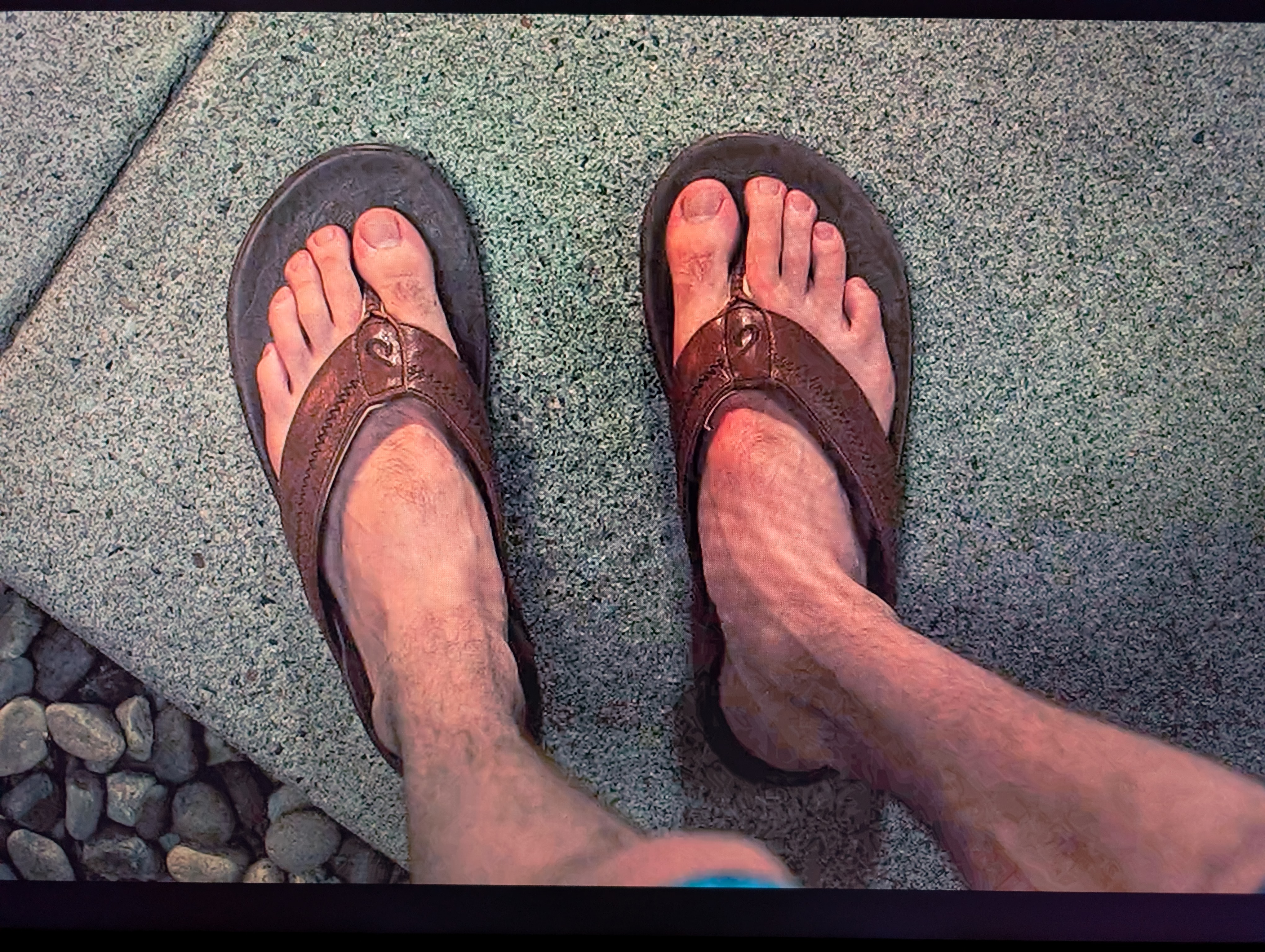 Chase Hudson's feet