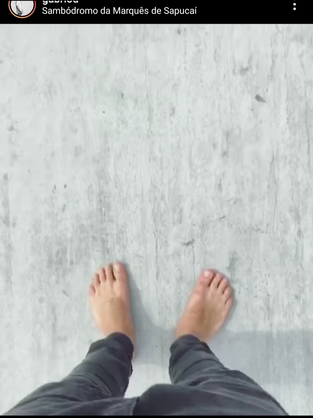 David Gabriel's feet