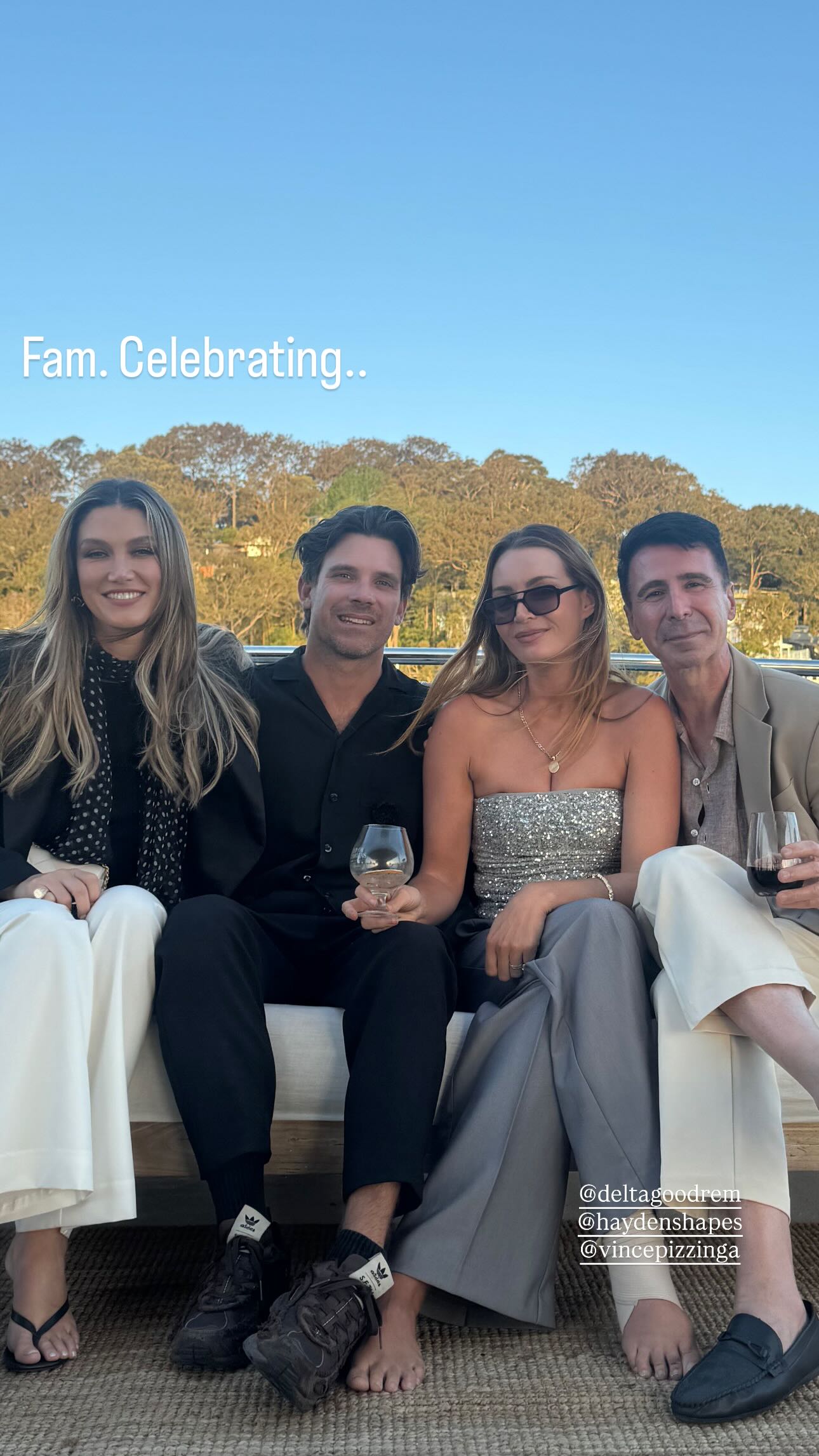 Delta Goodrem's feet