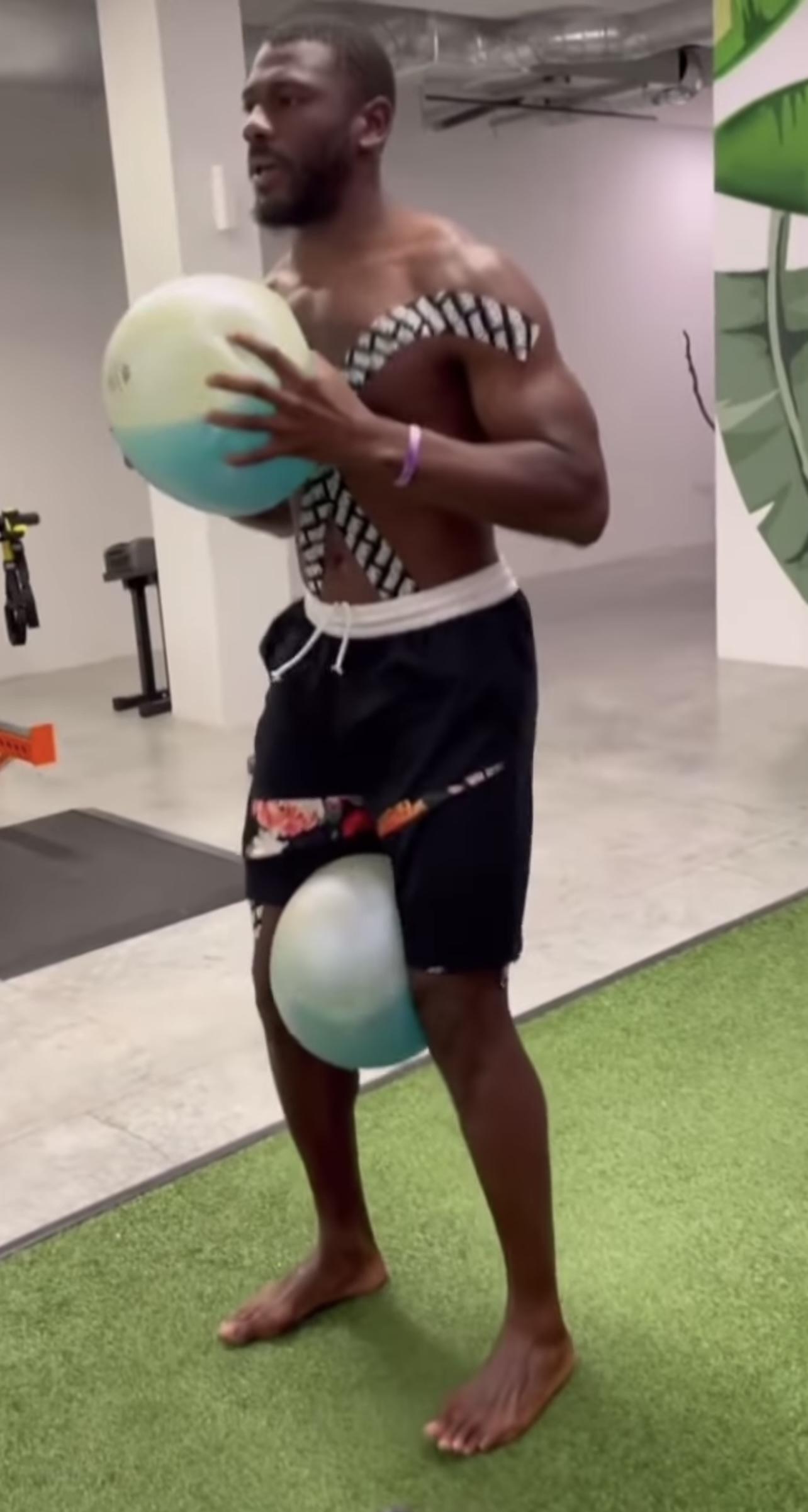 Devin Funchess's feet
