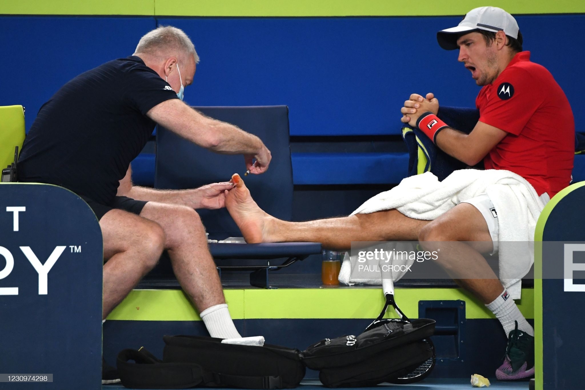 Dusan Lajovic's feet