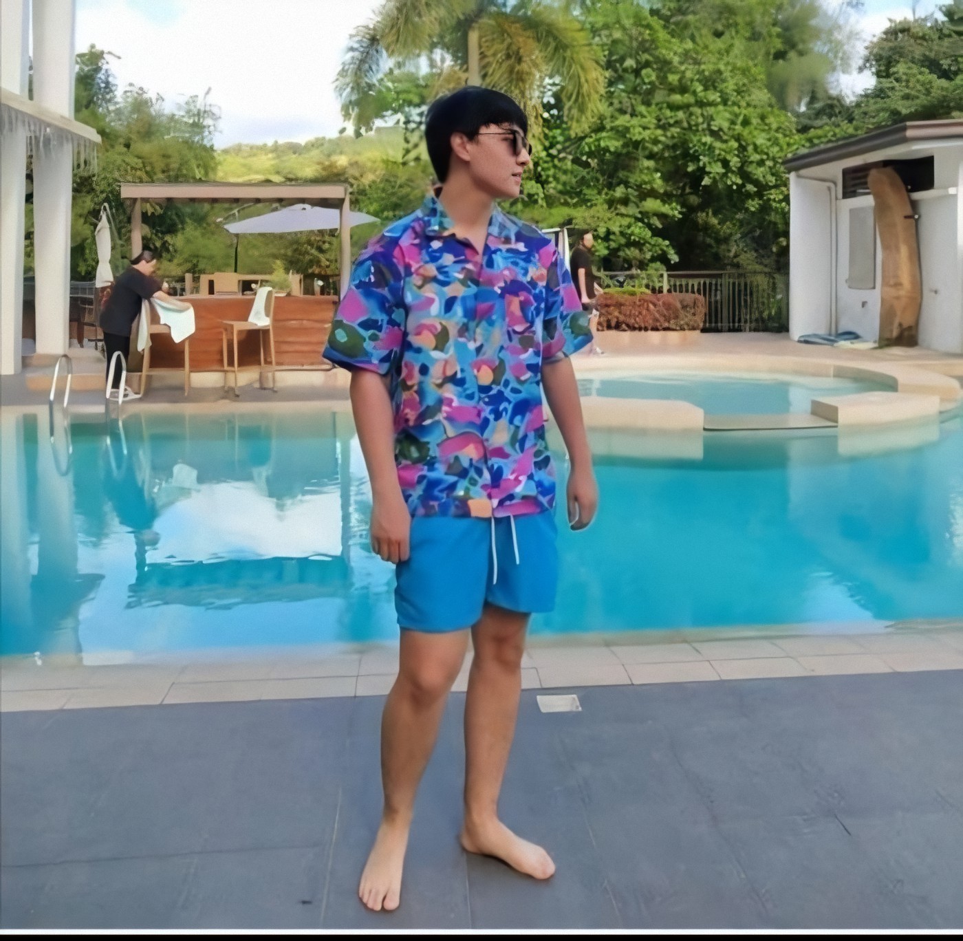 Edward Barber's feet