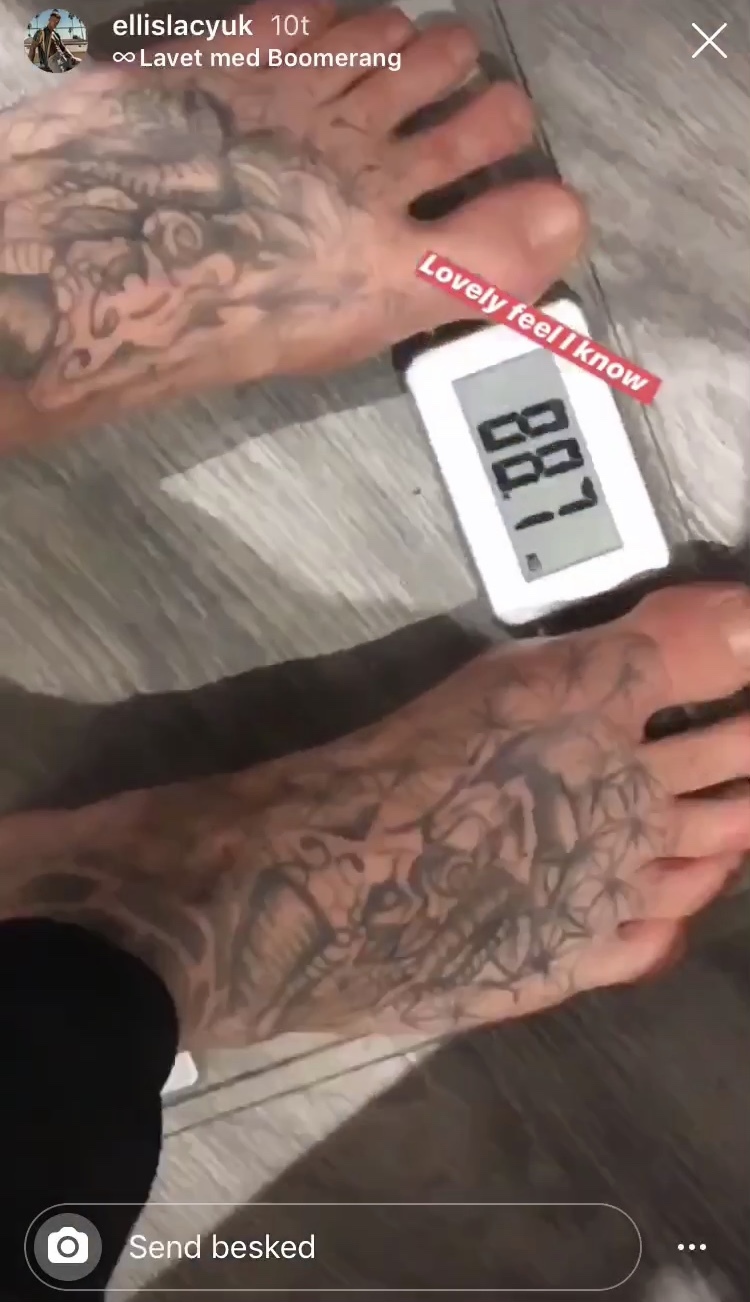 Ellis Lacy's feet