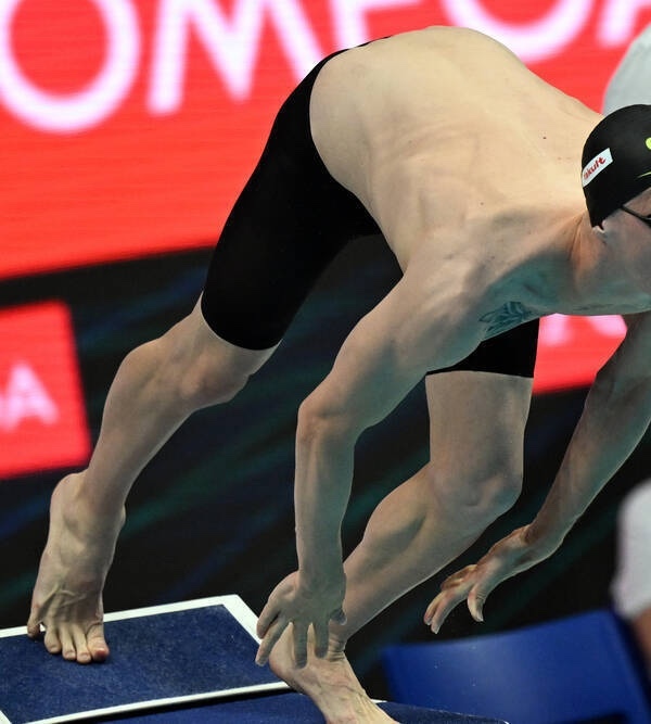 Florian Wellbrock's feet