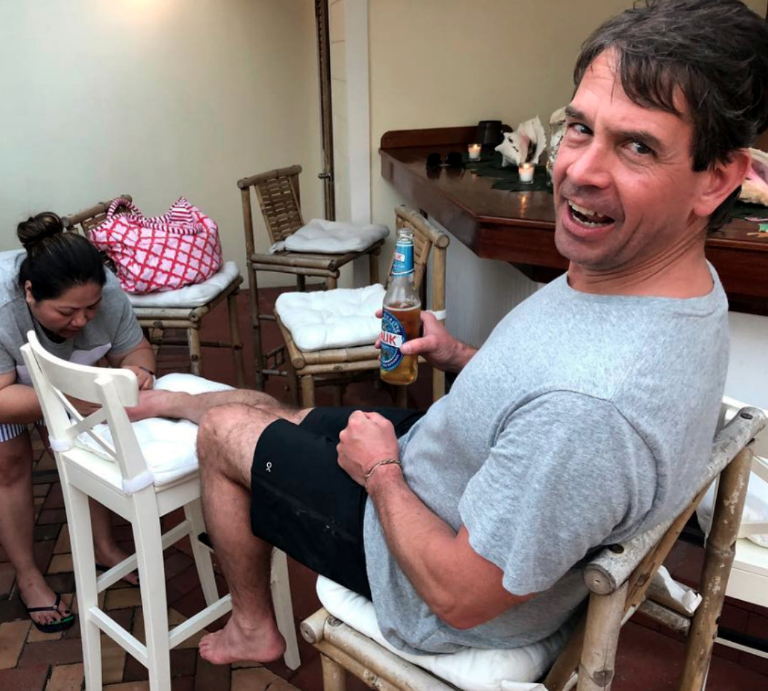 Griff Jenkins's feet