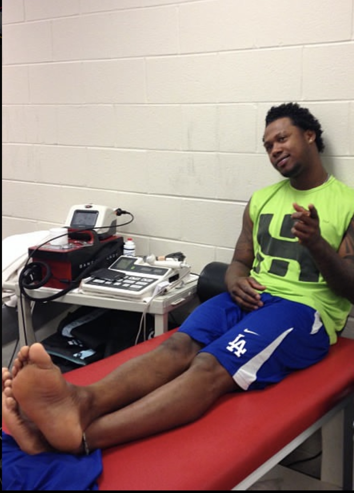 Hanley Ramirez's feet