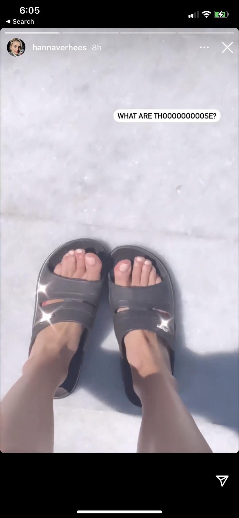 Hanna Verhees's feet