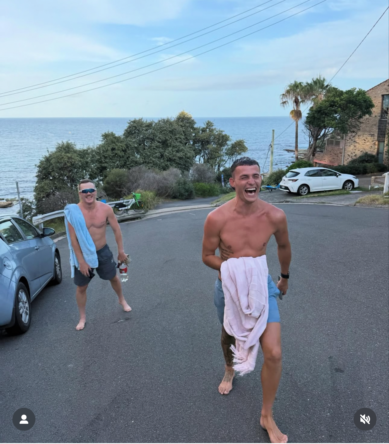 Harry Garside's feet