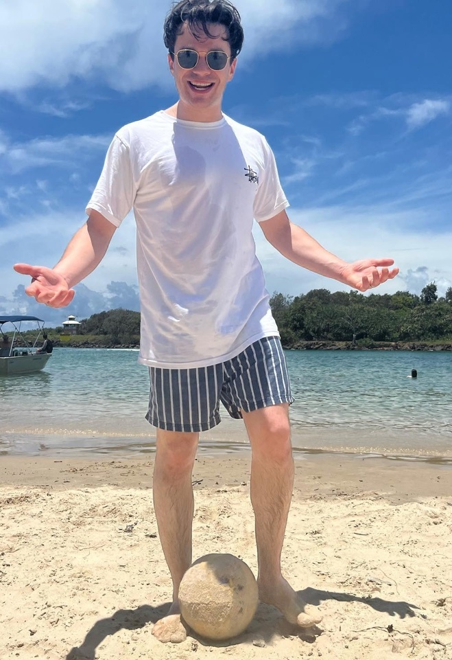 Harry Visinoni's feet