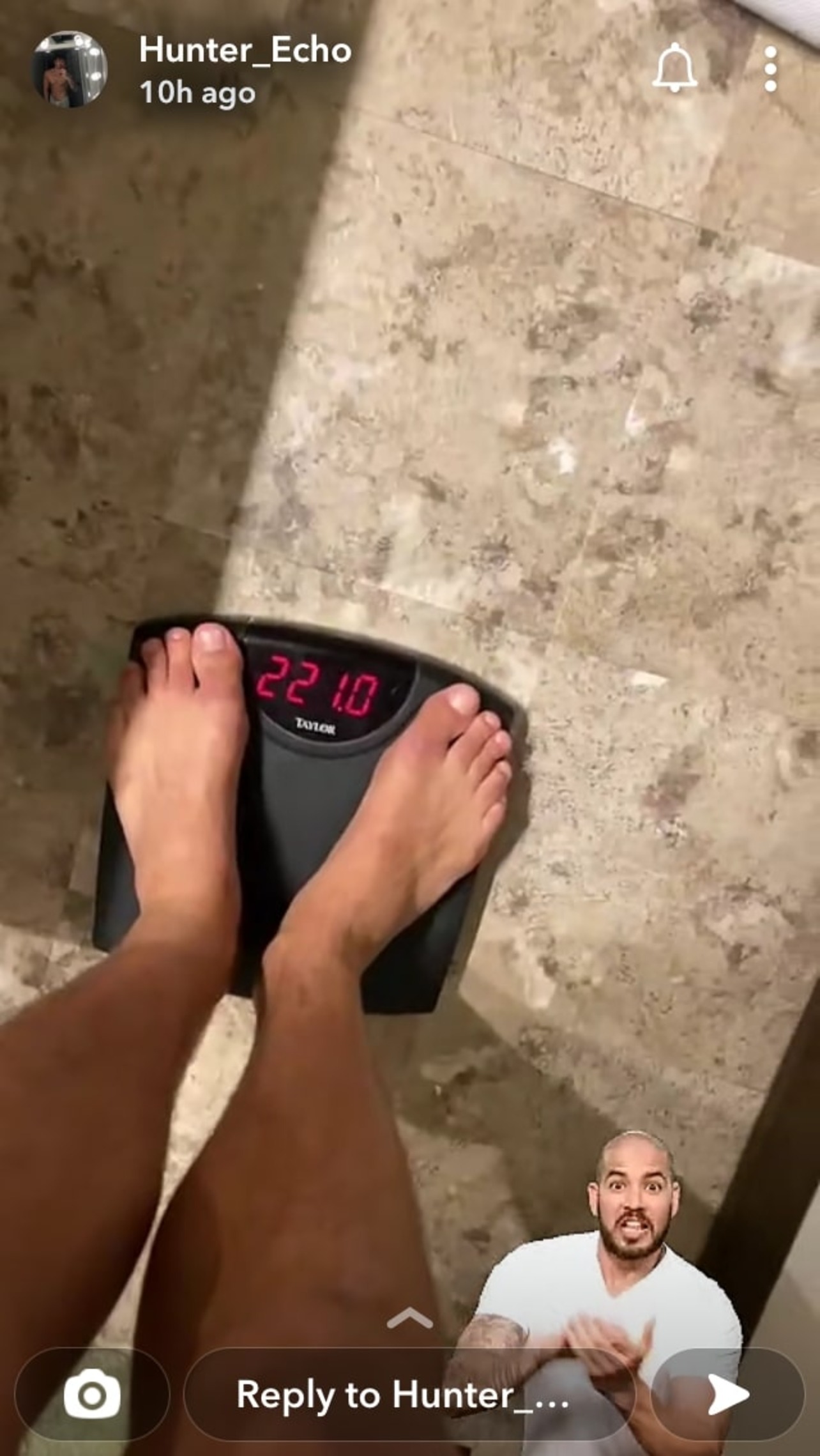 Hunter Ecimovic's feet