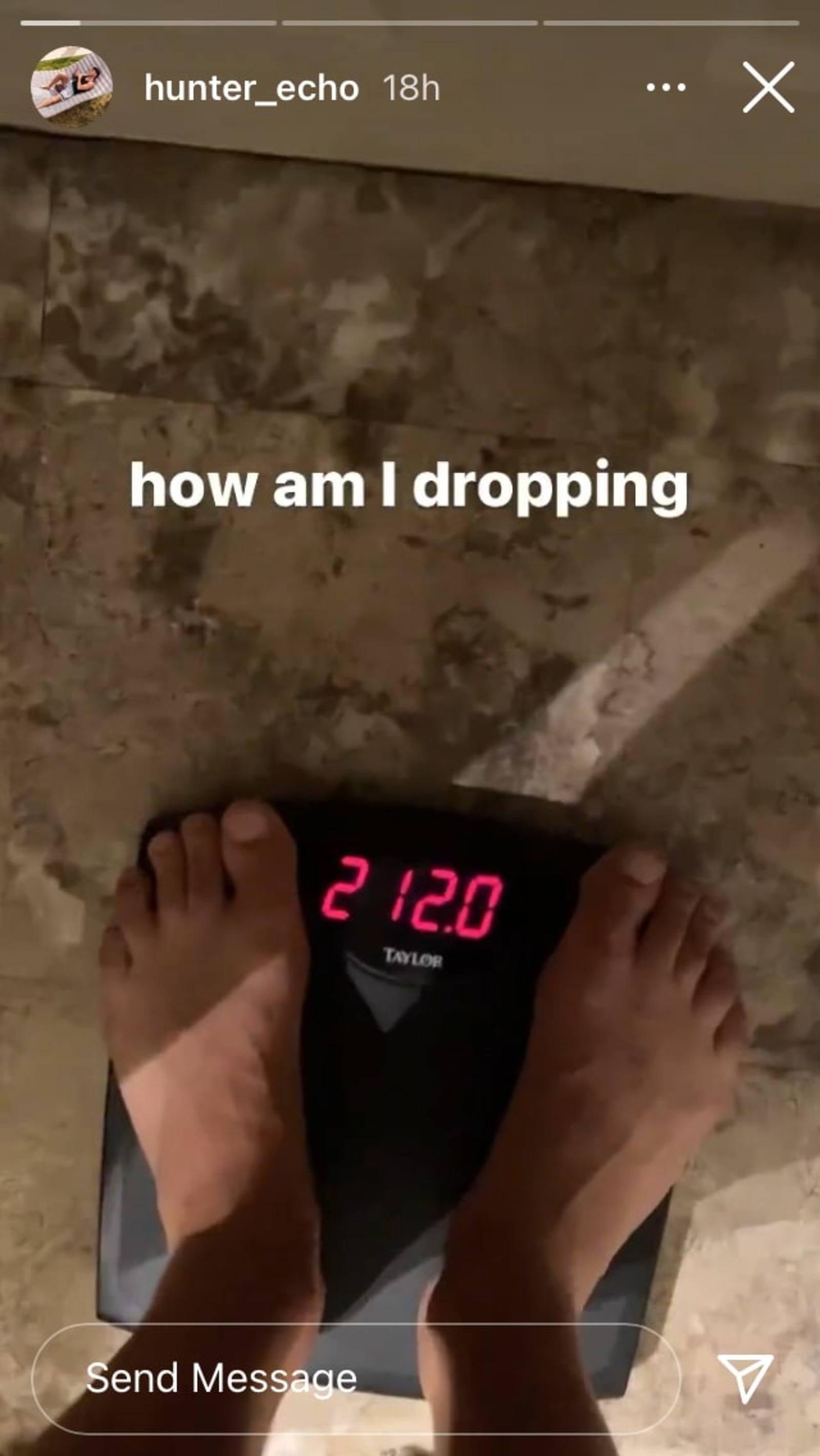 Hunter Ecimovic's feet
