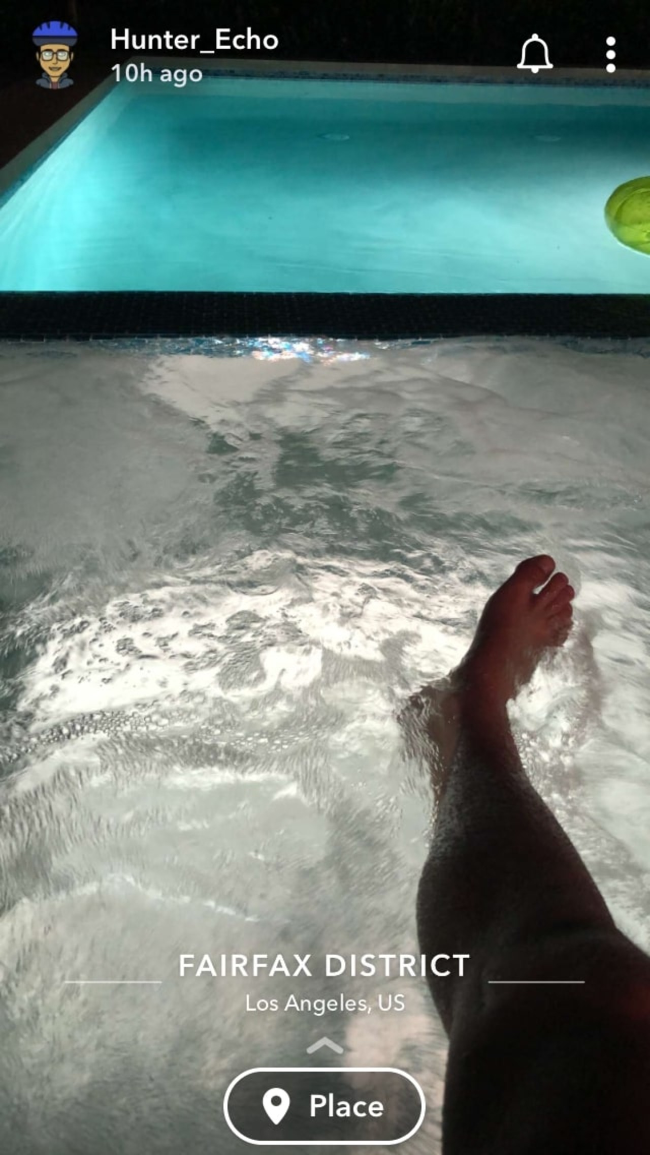 Hunter Ecimovic's feet