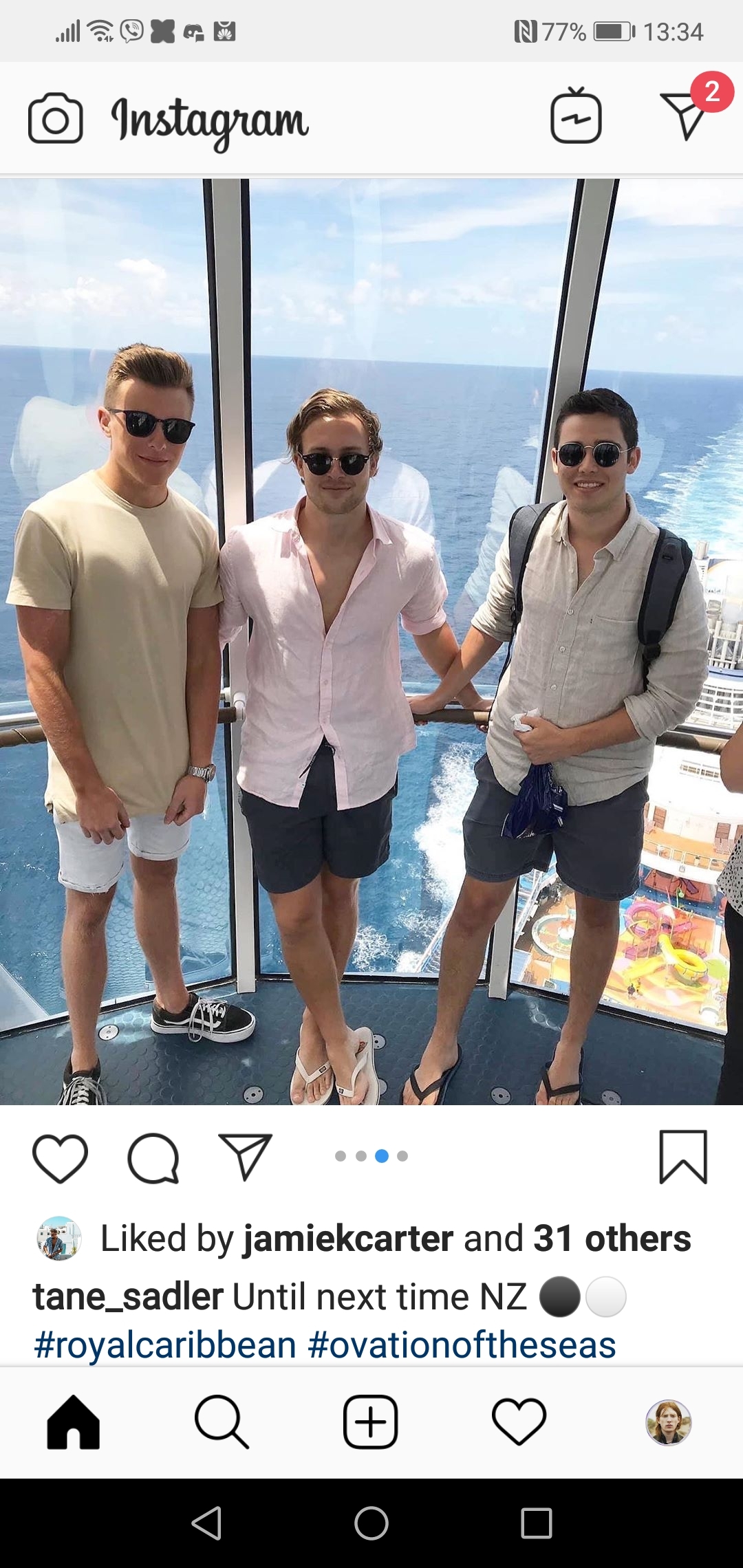 Jamie Carter's feet