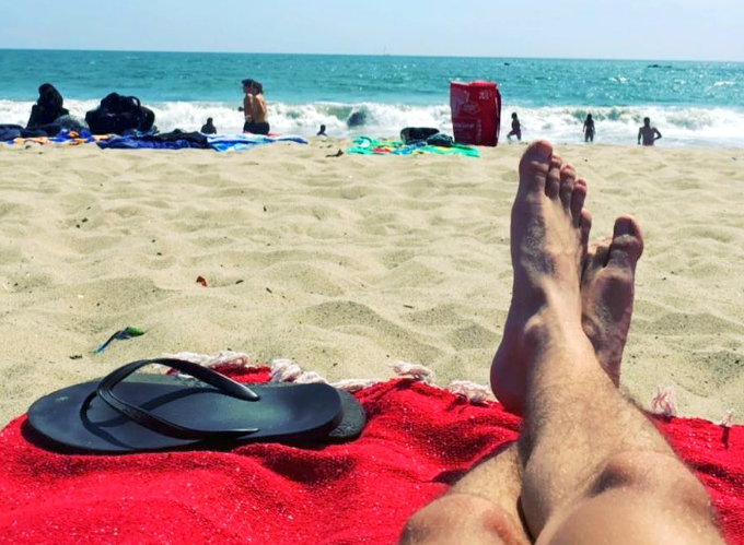 Jordan Farris's feet