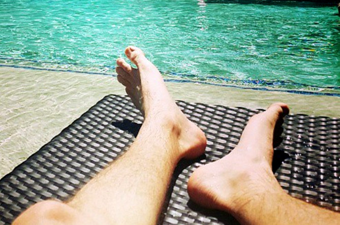 Jordan Farris's feet