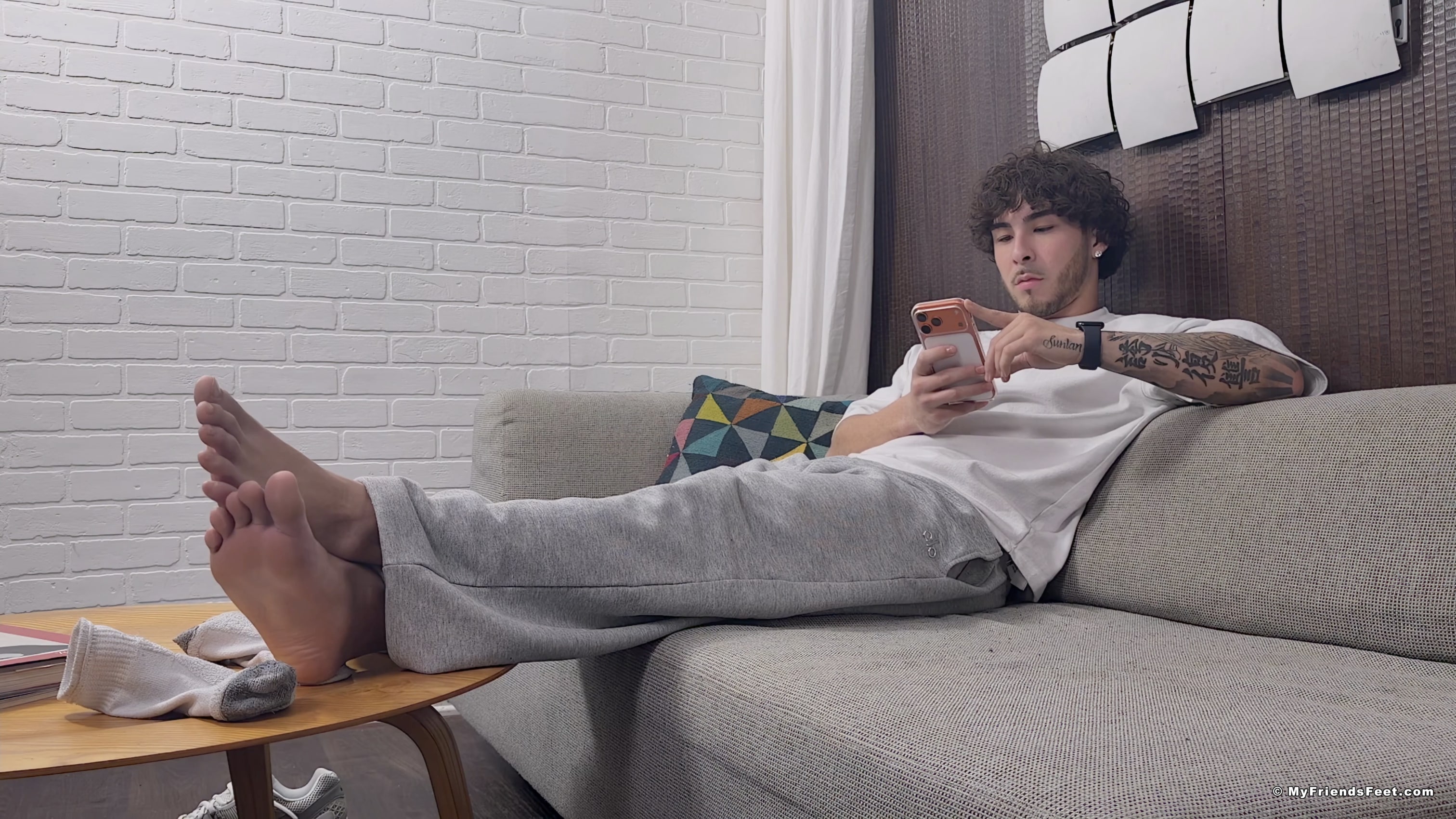 Jordan King's feet