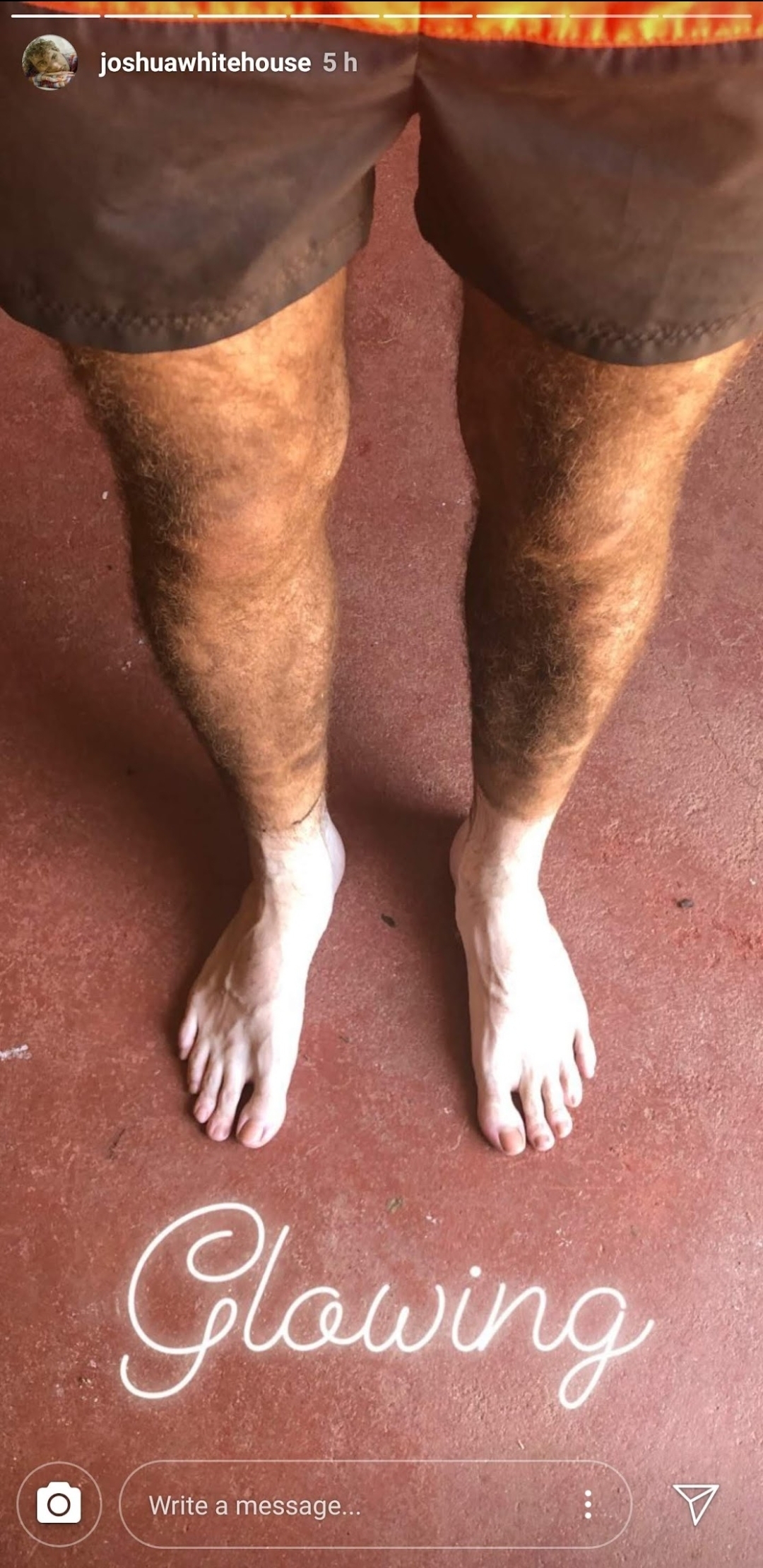 Josh Whitehouse's feet