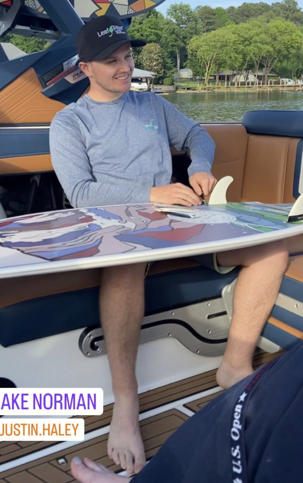 Justin Haley's feet