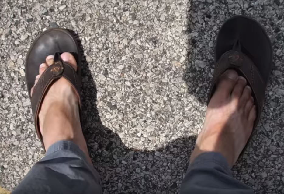Justin Rackley's feet