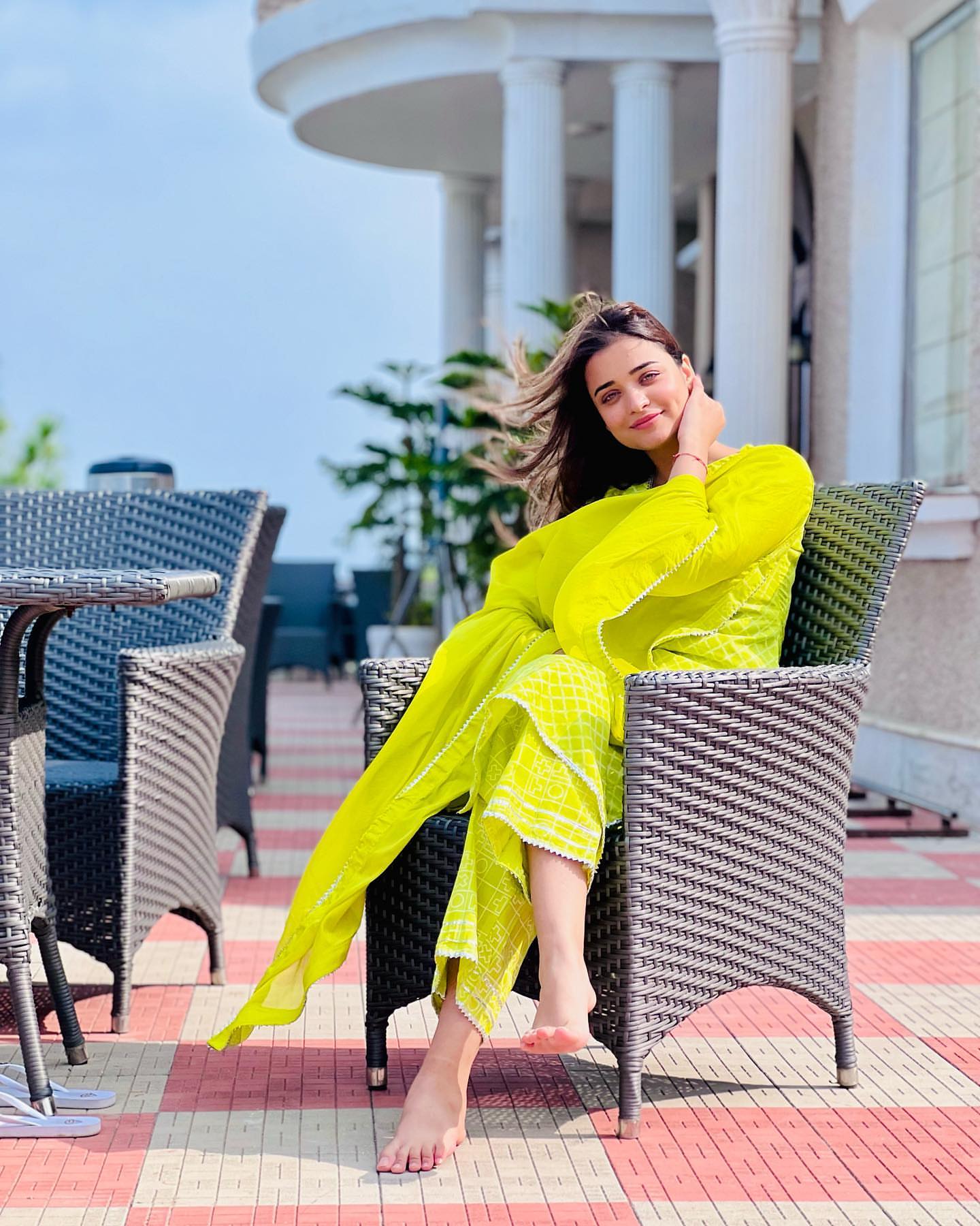 Kamalpreet Kaur's feet