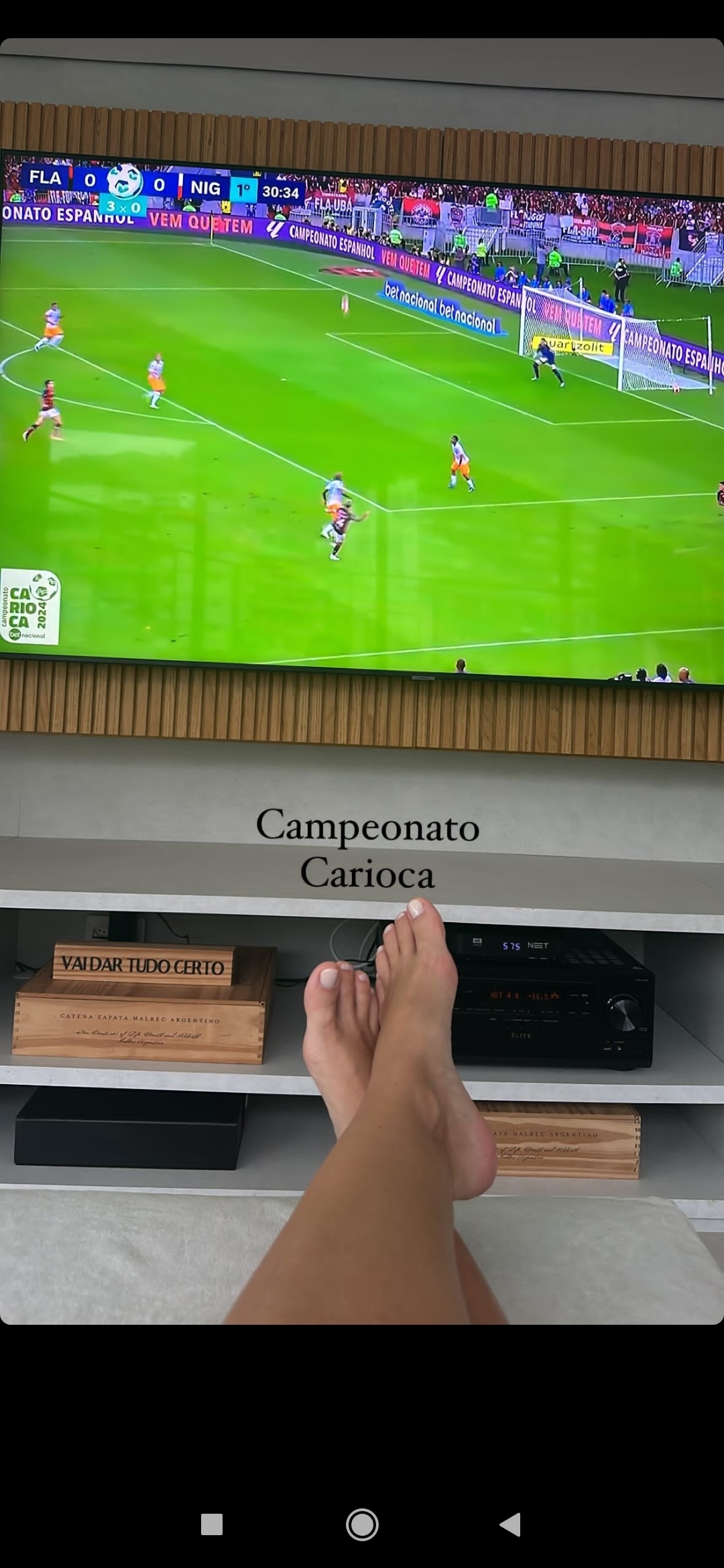 Lizandra Trindade's feet