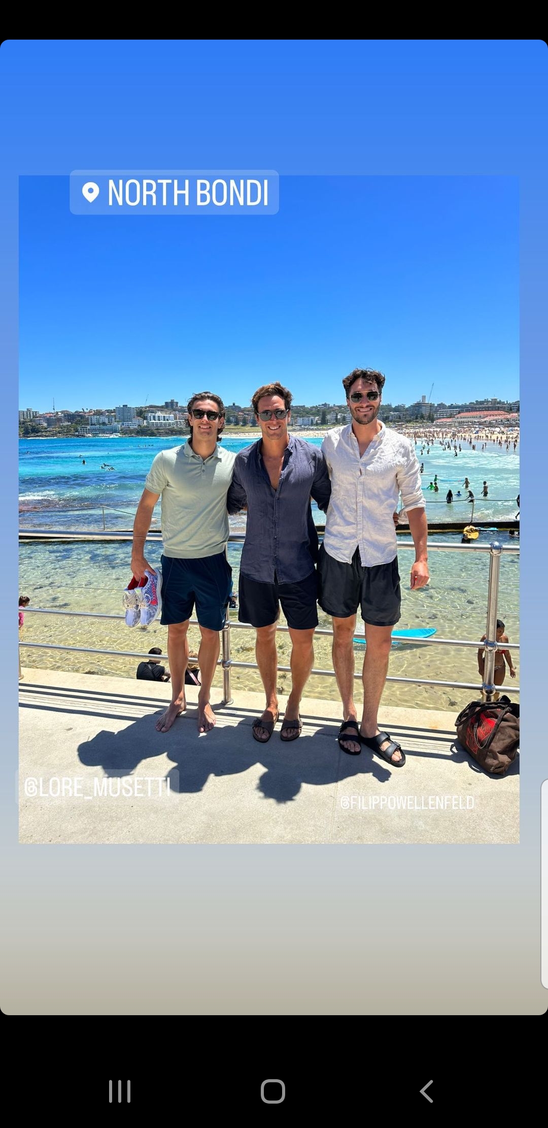 Lorenzo Musetti's feet