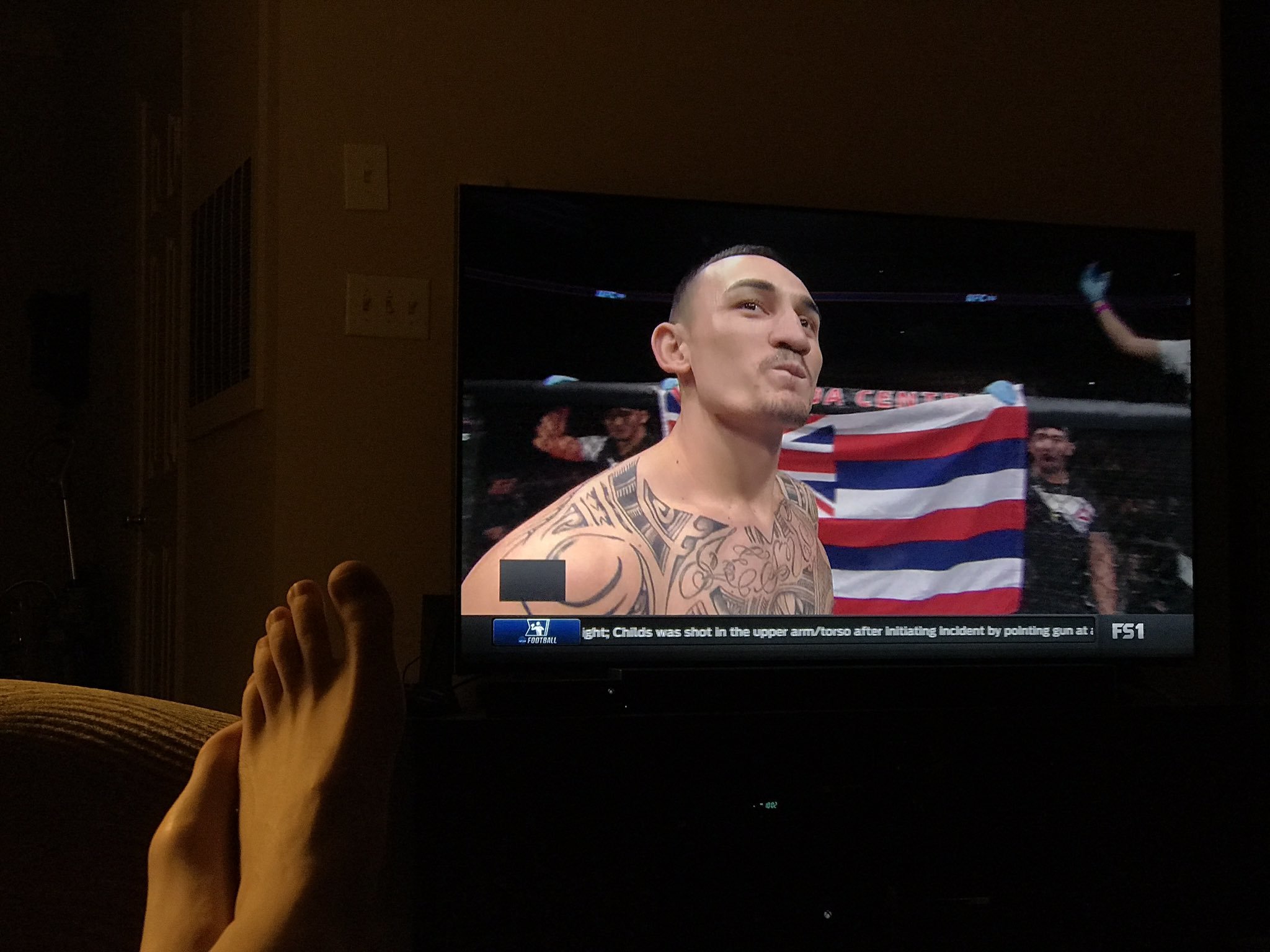 Luke Patterson's feet