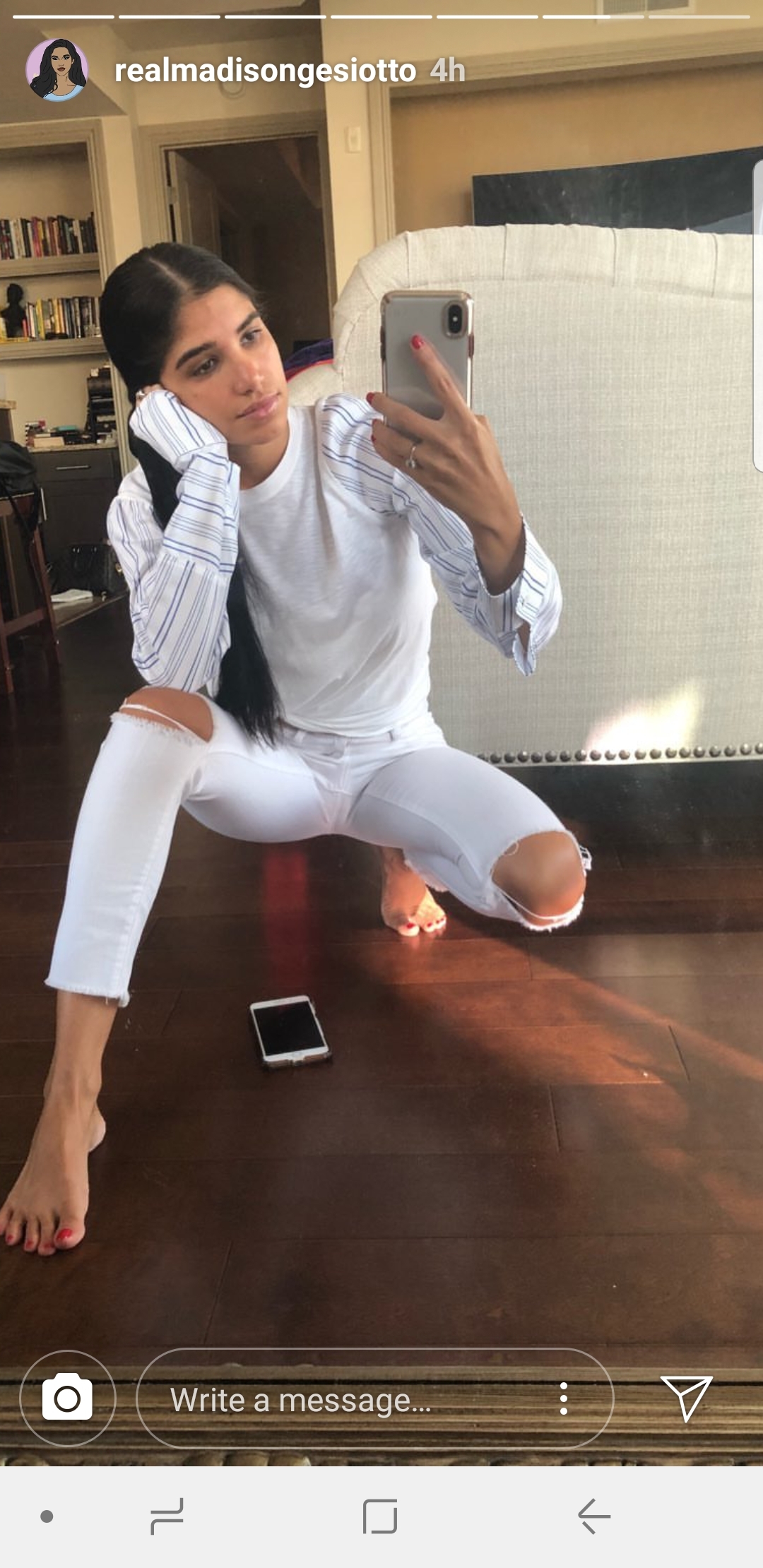 Madison Gesiotto's feet