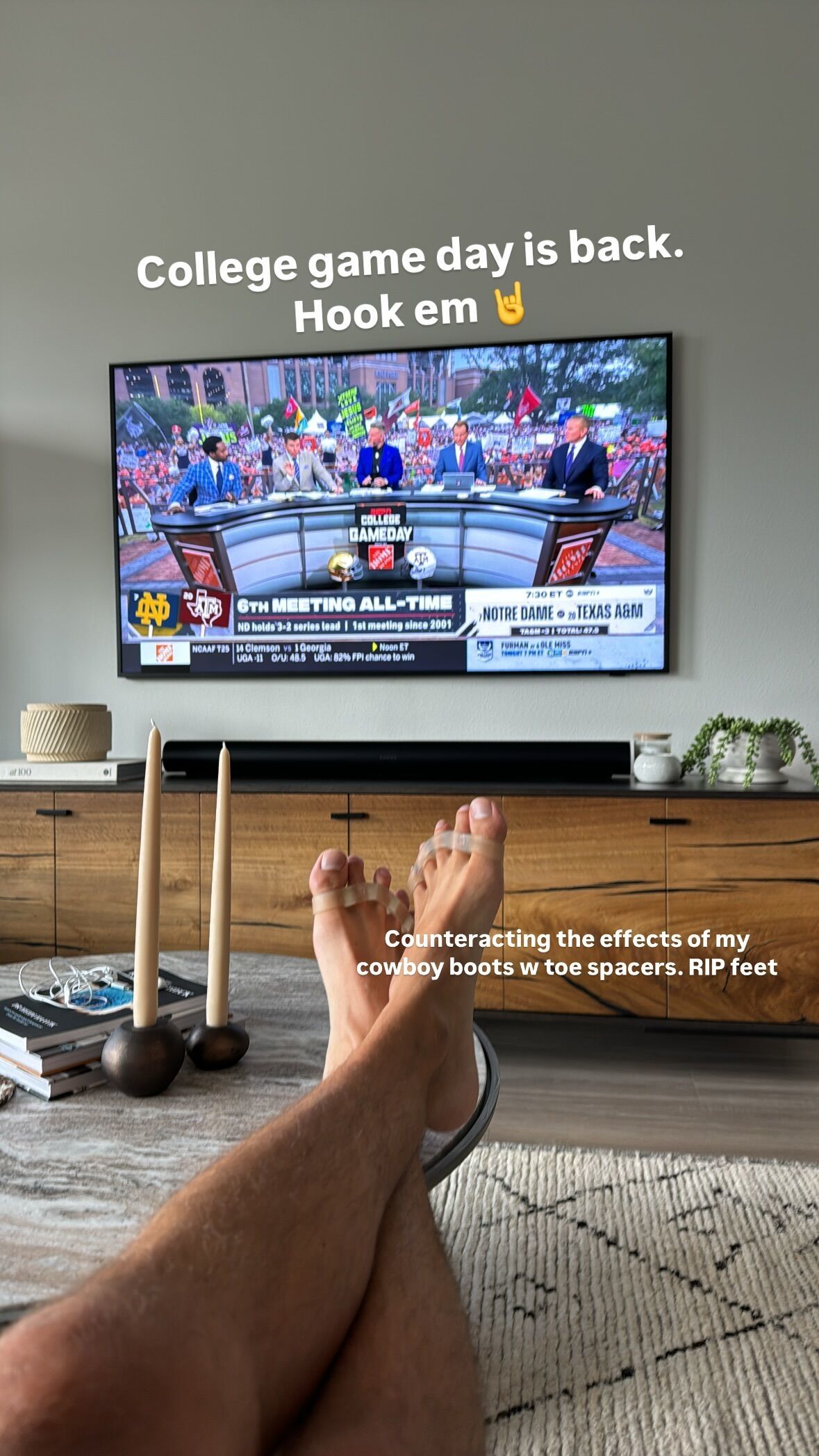 Matt Delgado's feet