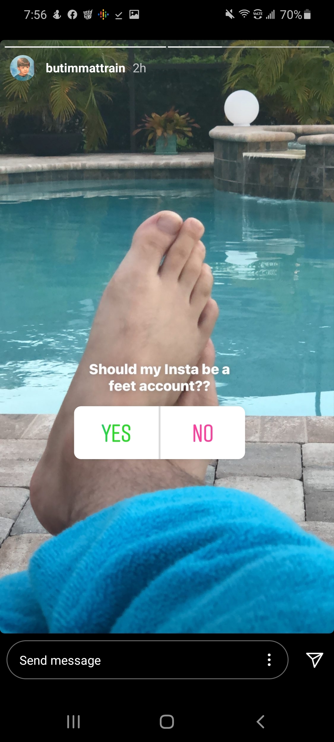 Matt Rain's feet