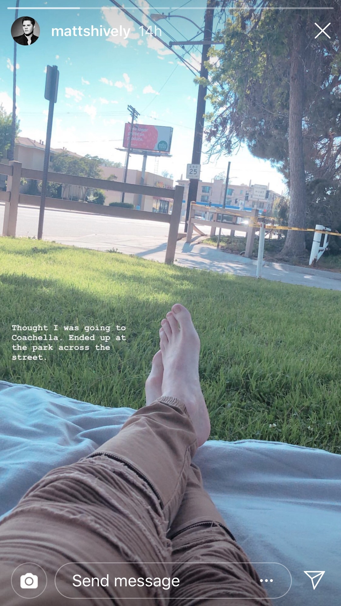 Matt Shively's feet
