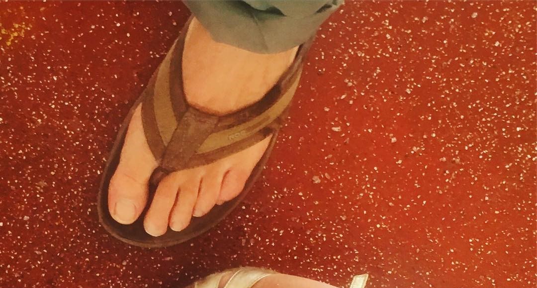 Matt Tebbutt's feet
